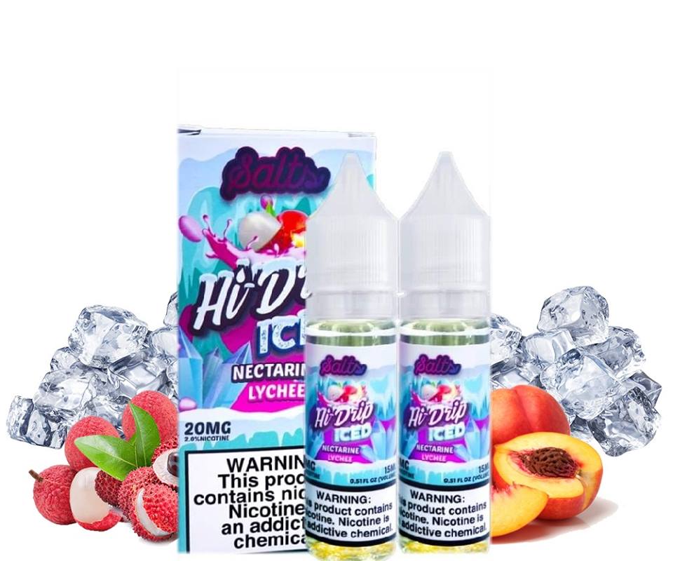ICED NECTARINE LYCHEE HI-DRIP SALTS 30ML | Best Price In Pakistan